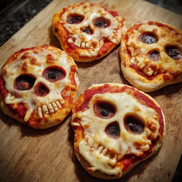 Halloween Pizza Skulls Recipe - Cooking Circuit
