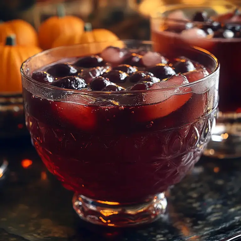 Halloween Dracula’s Dark Cherry Punch - Cooking Circuit