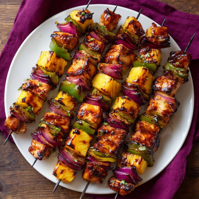 Hawaiian Chicken Kebabs - Cooking Circuit