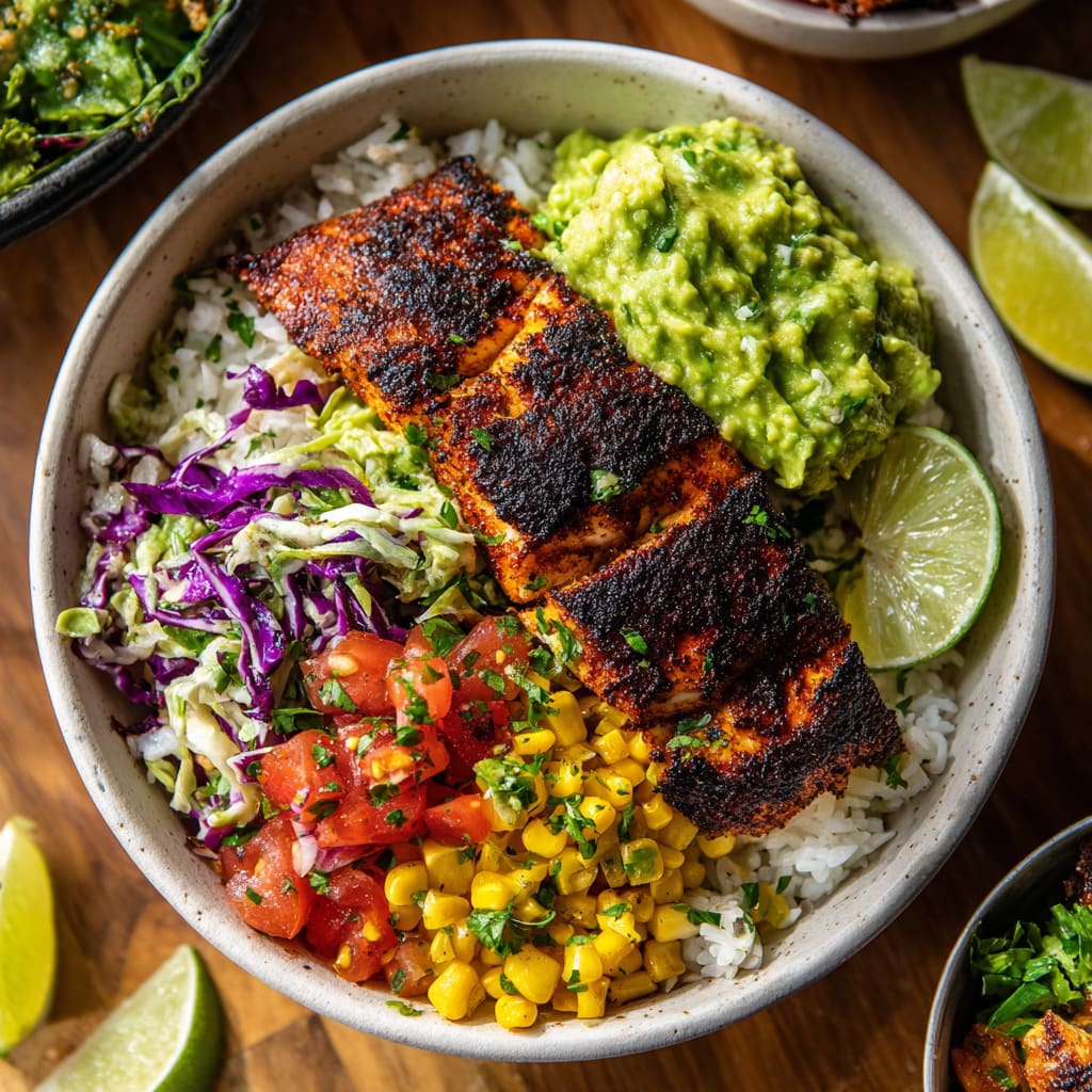Blackened Fish Taco Bowls - Cooking Circuit