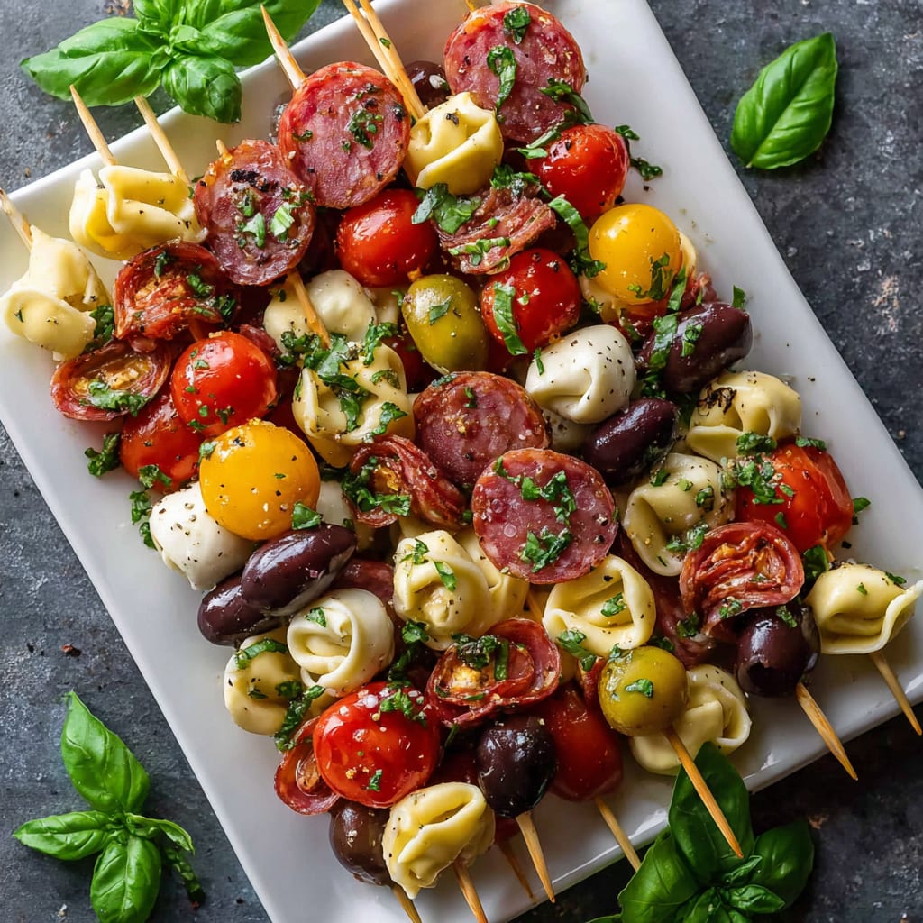 Italian Antipasto Skewers - Cooking Circuit