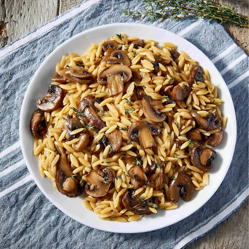 One Pot Orzo with Mushrooms - Cooking Circuit