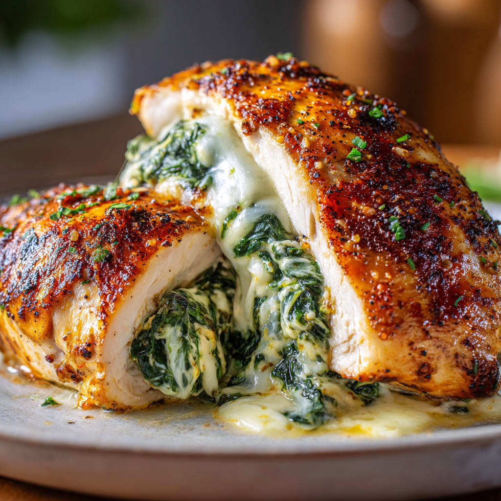 Spinach Stuffed Chicken - Cooking Circuit